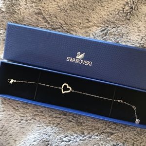 Swarovski | Jewelry | Nwt Swarovski Crystal Love Heart Bracelet | Poshmark